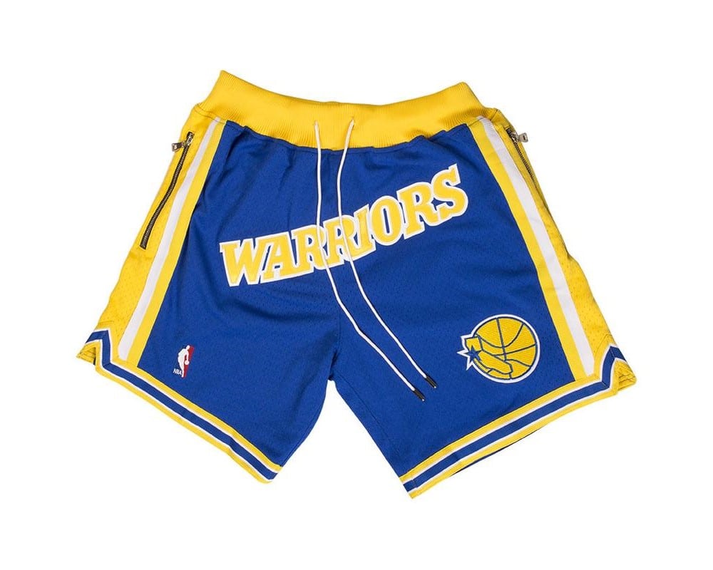 Retro Golden State Warriors Royal Basketball Just Don Shorts ...