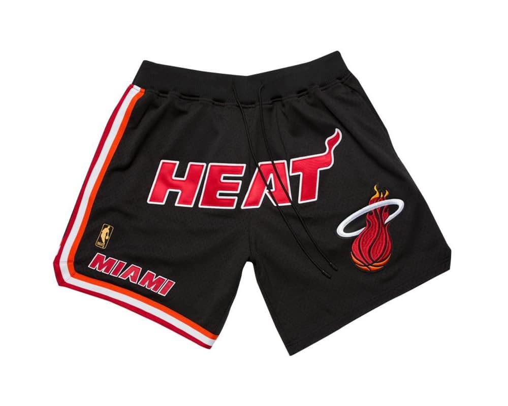 Miami Heat Shorts Black - Justdonshorts