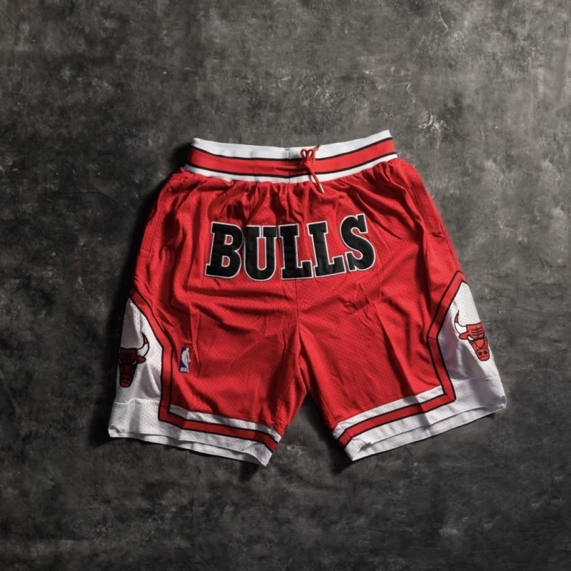 Chicago Bulls Throwback Red Shorts - Justdonshorts