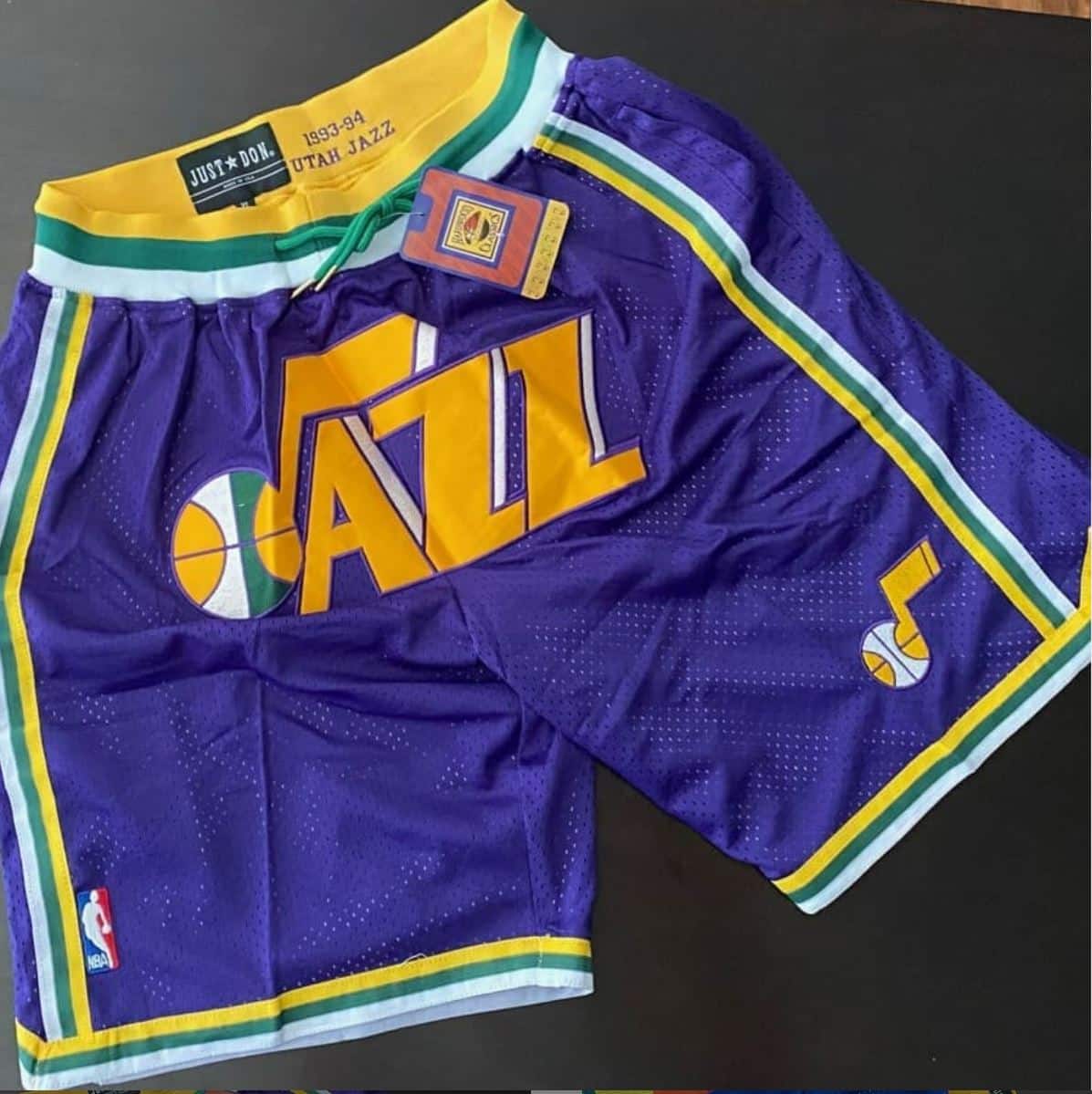 Utah Jazz Throwback 93-94 Shorts - Justdonshorts