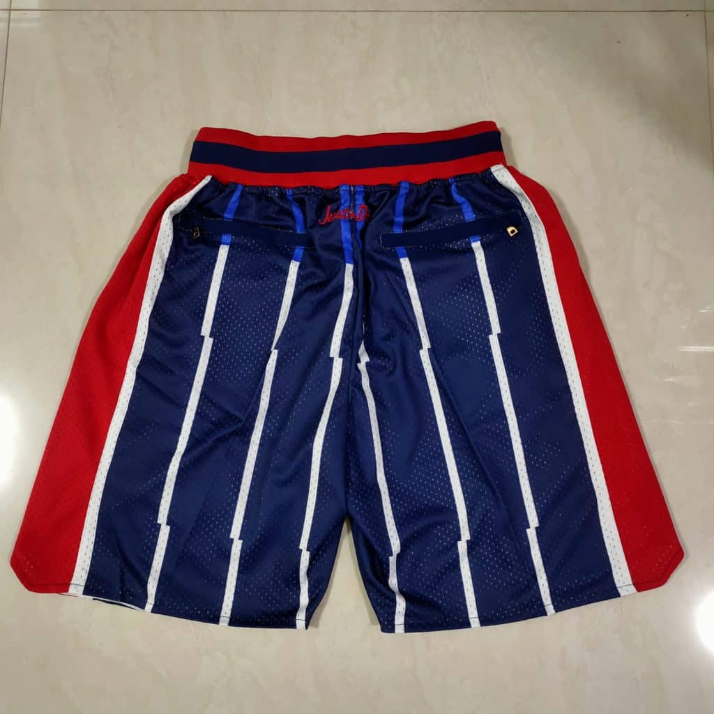 Houston Rockets 1995-96 Navy Basketball Shorts - Justdonshorts