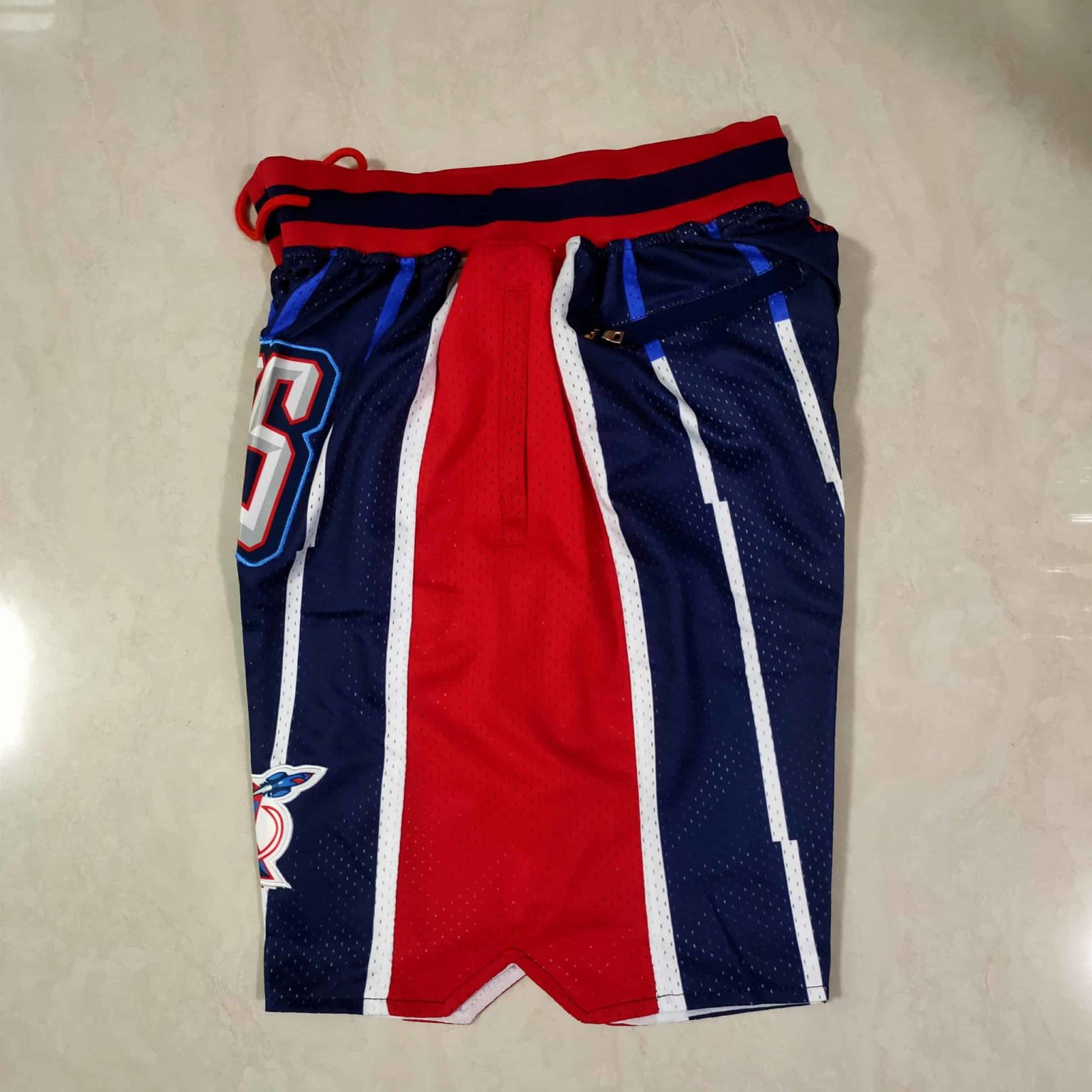 Houston Rockets 1995-96 Navy Basketball Shorts - Justdonshorts