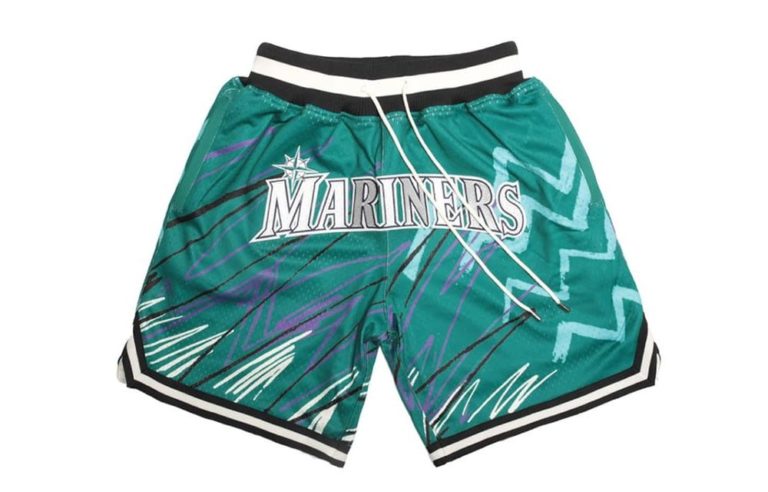 Seattle Mariners Sublimated Basketball Shorts Teal - Justdonshorts