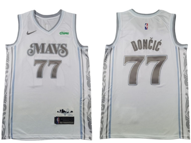 Dallas Mavericks City Edition Swingman Stitched Jersey 2024 - White ...